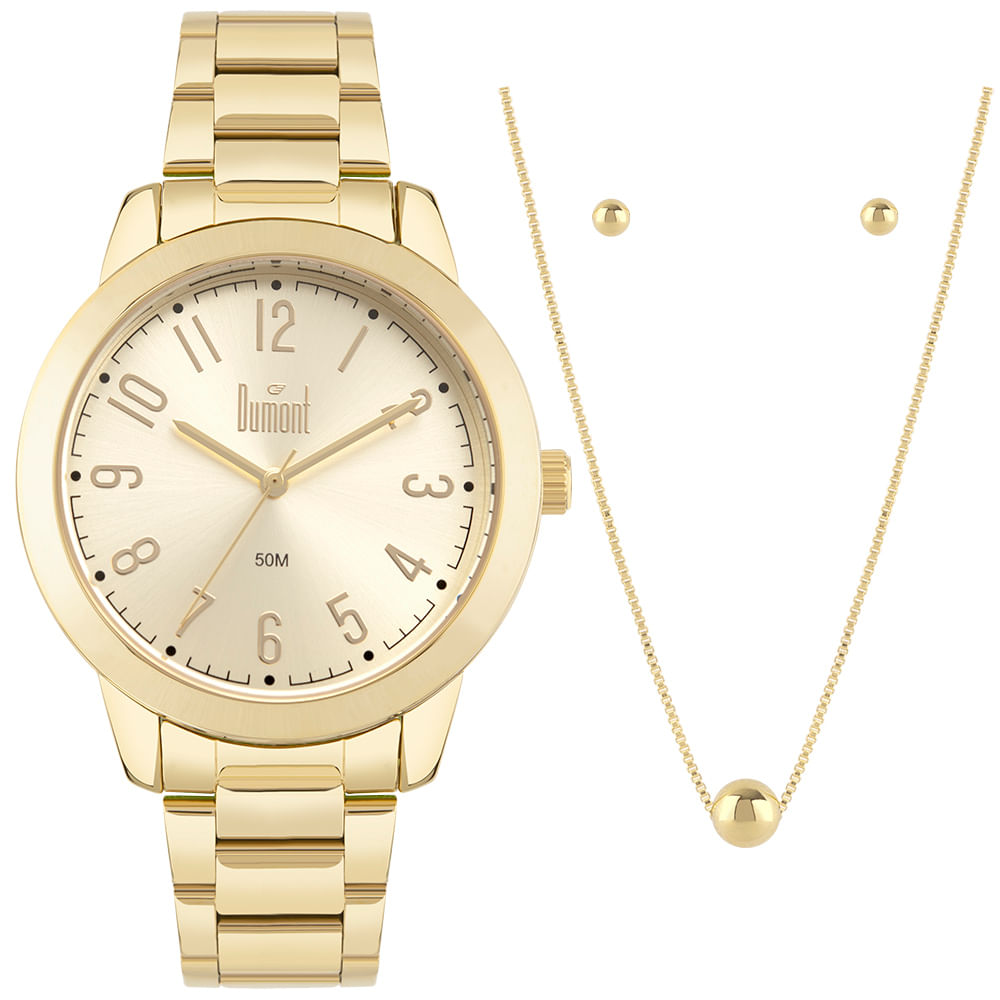 Kit Dumont Feminino Lady Dourado - DUPC21JAJ/K1X | Time Center