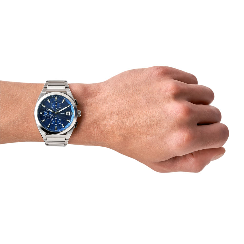 Relógio Fossil Masculino Everett Prata - FS5795/1KN | Time Center